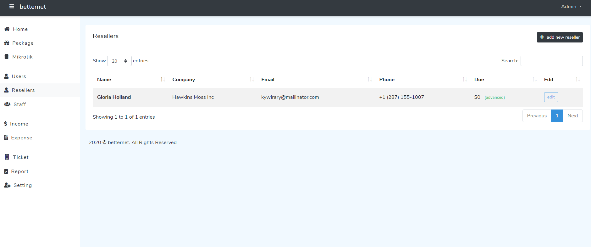 betternet - ISP Management System with Mikrotik API by sajalahsan